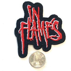 Accessories | In Flames Patch Band Iron On Heavy Metal Rock Diy | Poshmark